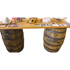 Rustic Barrel Table – PMG Decor